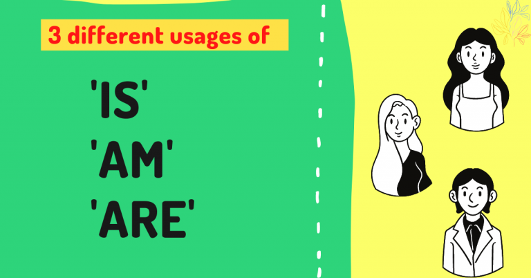All use of IS AM ARE in English: 4 unique situations