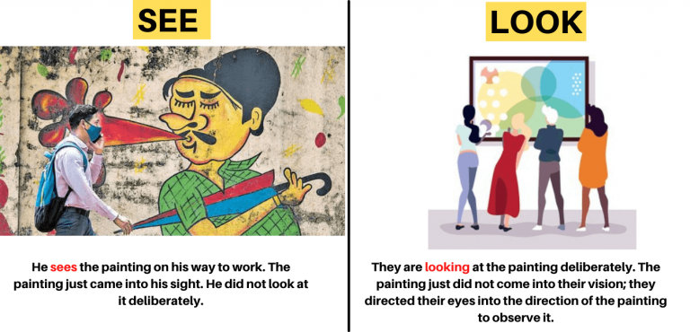 SEE, LOOK, or WATCH? What's the difference?