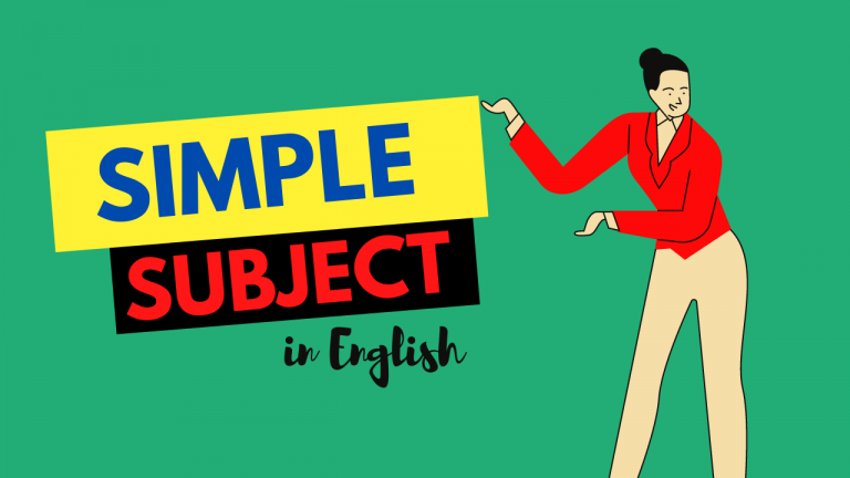 Types of subjects - English With Ashish